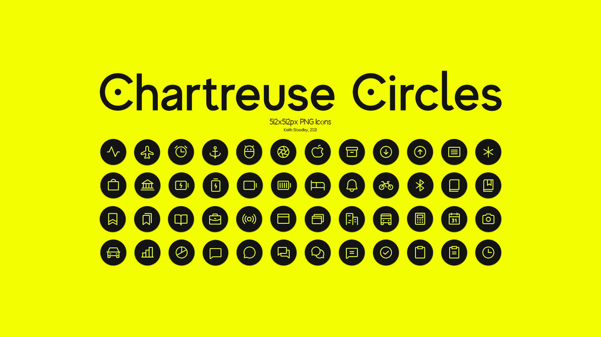Chartreuse Circles Icons by KeithStoodley on DeviantArt