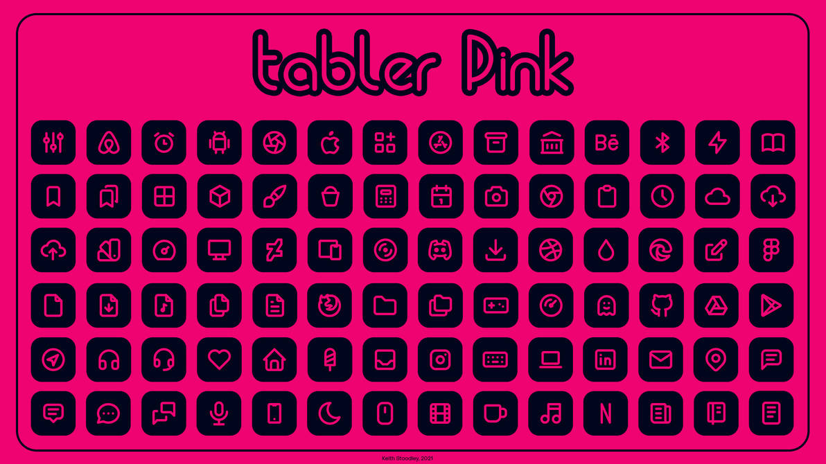 Tabler Pink Icons by KeithStoodley on DeviantArt