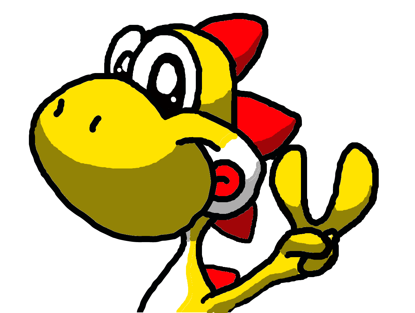 Yellow Yoshi by creecreehoneybees on DeviantArt