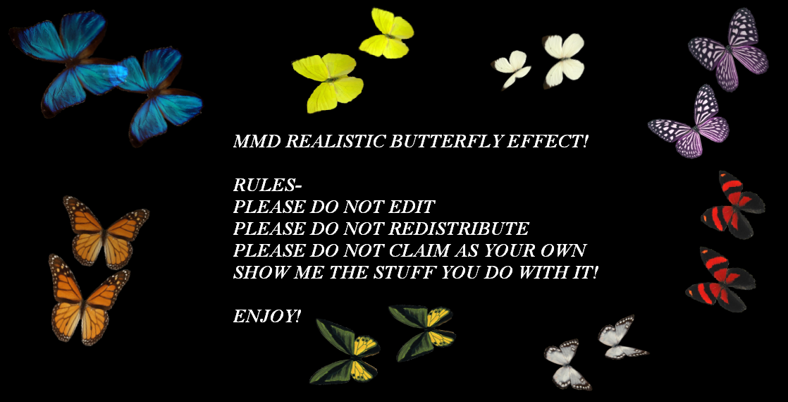 MMD Realistic Butterflies by Chestnutscoop on DeviantArt