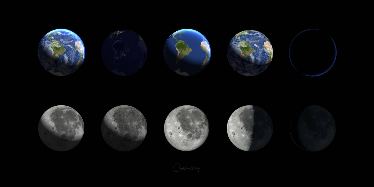 [MMD] Celestial Bodies 2.0 - Earth and its Moon by Chestnutscoop on ...