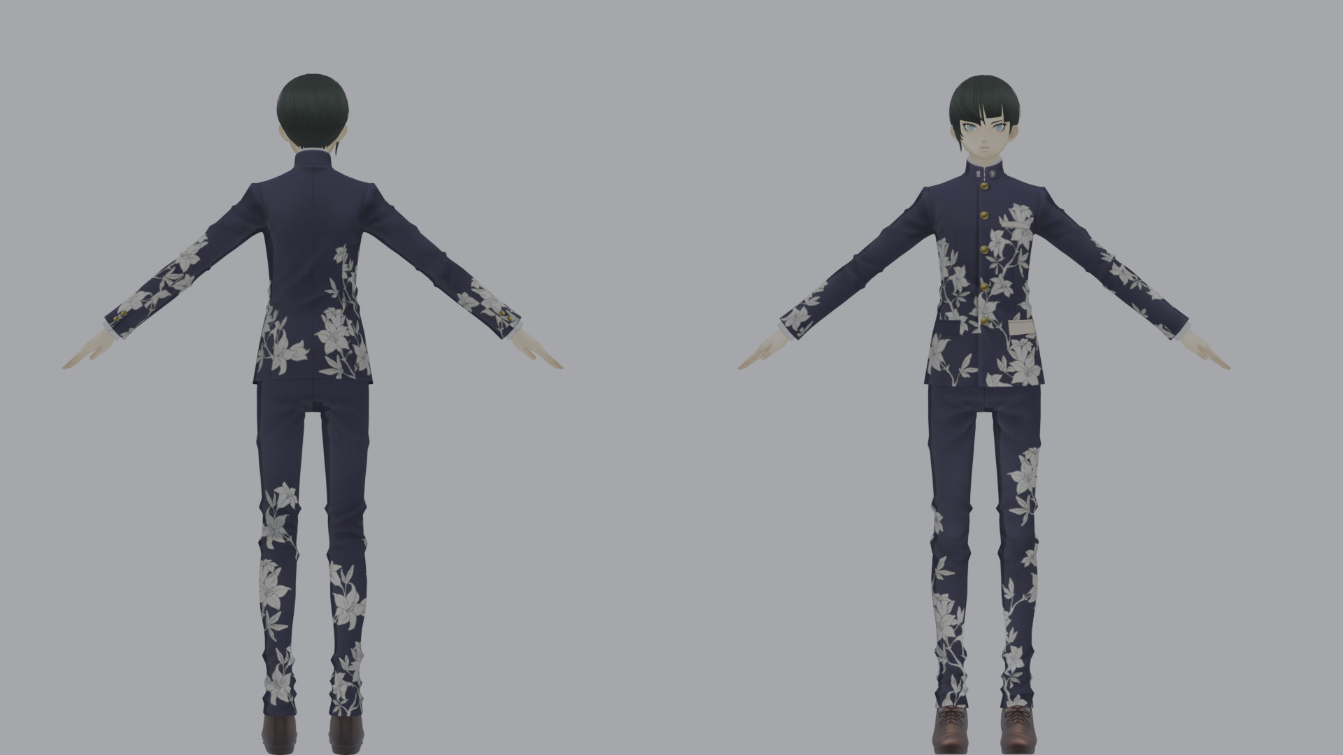 SMT V Protagonist School Ver DL Rip .blend by emilyblend34 on DeviantArt