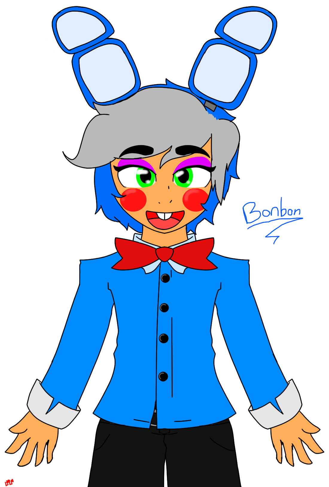 Human Bon by BlueBunnyBonbon on DeviantArt