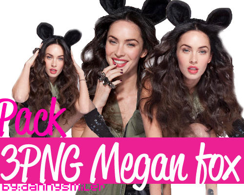 Pack 3 PNG MeganFox. by dannysmiler on DeviantArt