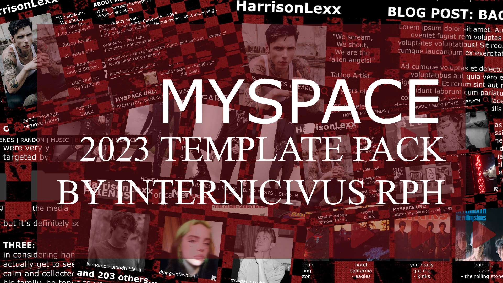 MYSPACE TEMPLATE PACK . by internicivus on DeviantArt