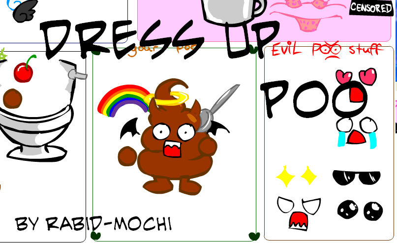 Dress Up Poo by Rabid-Mochi on DeviantArt