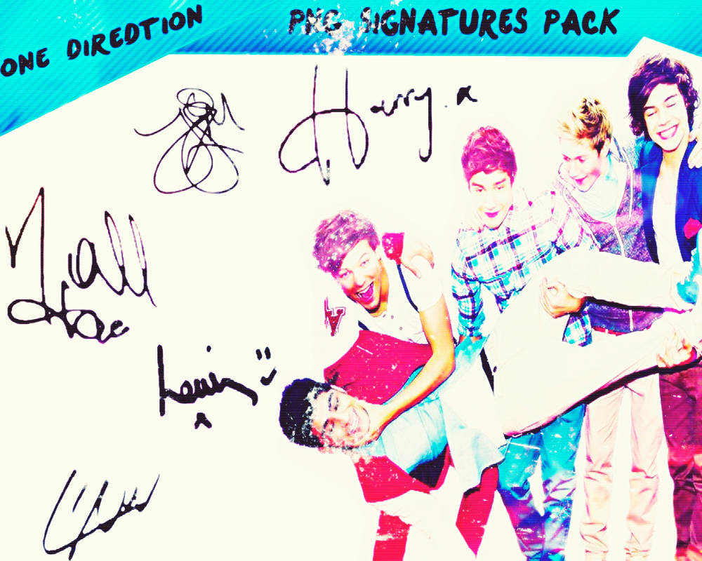 One Direction Signatures PNG - pack by 1DirectionInfectionn on DeviantArt