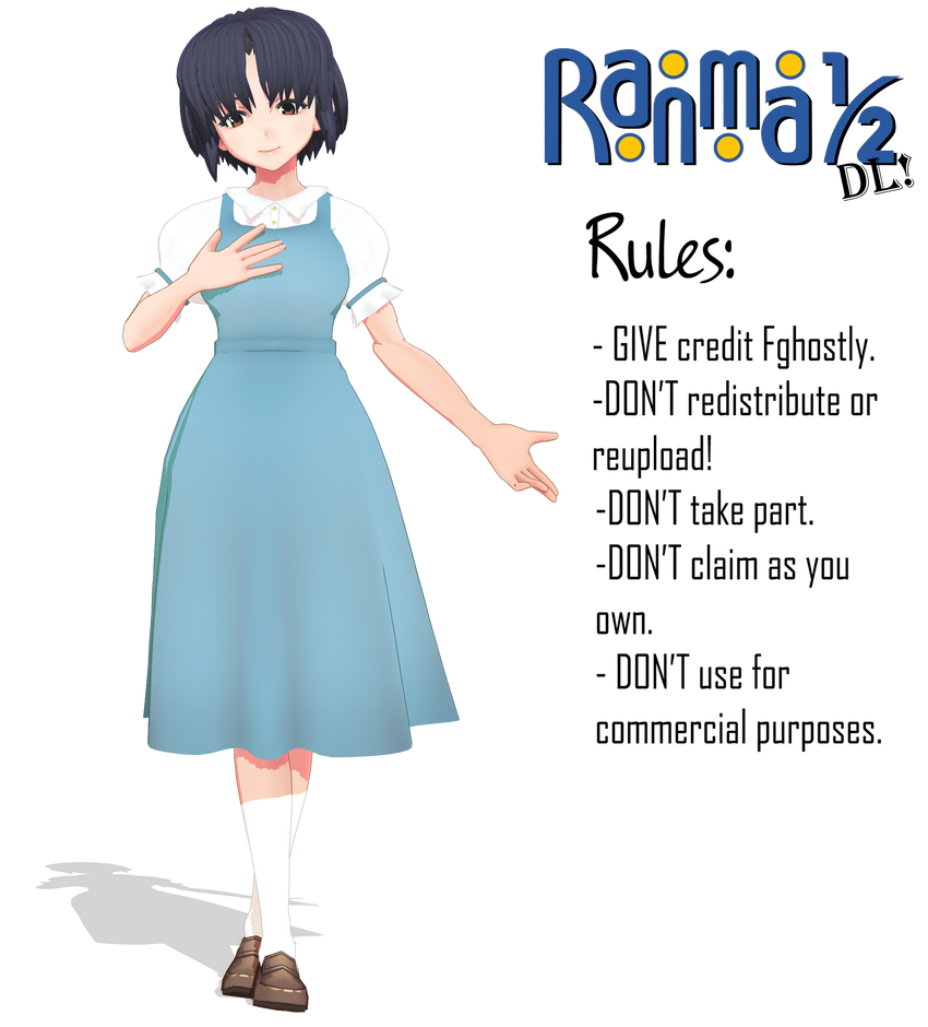 (MMD) Ranma 1/2 - Akane Tendou (DL 150 point) by Fghostly on DeviantArt