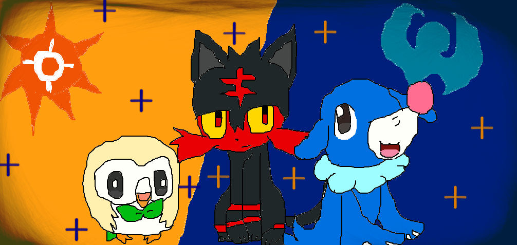 Pokemon Sun and Moon Starters by SoulEvar421 on DeviantArt