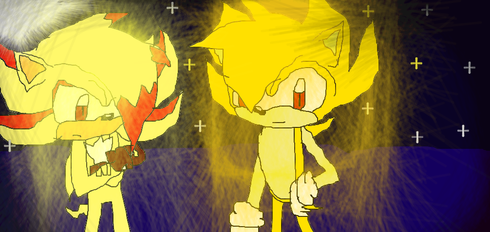 Super Sonic and Shadow by SoulEvar421 on DeviantArt