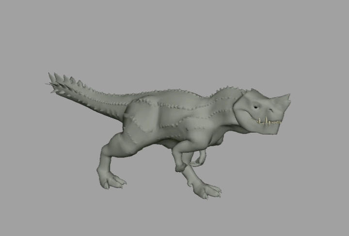 Practice Theropod walk cycle- 3D by nekonotaishou on DeviantArt