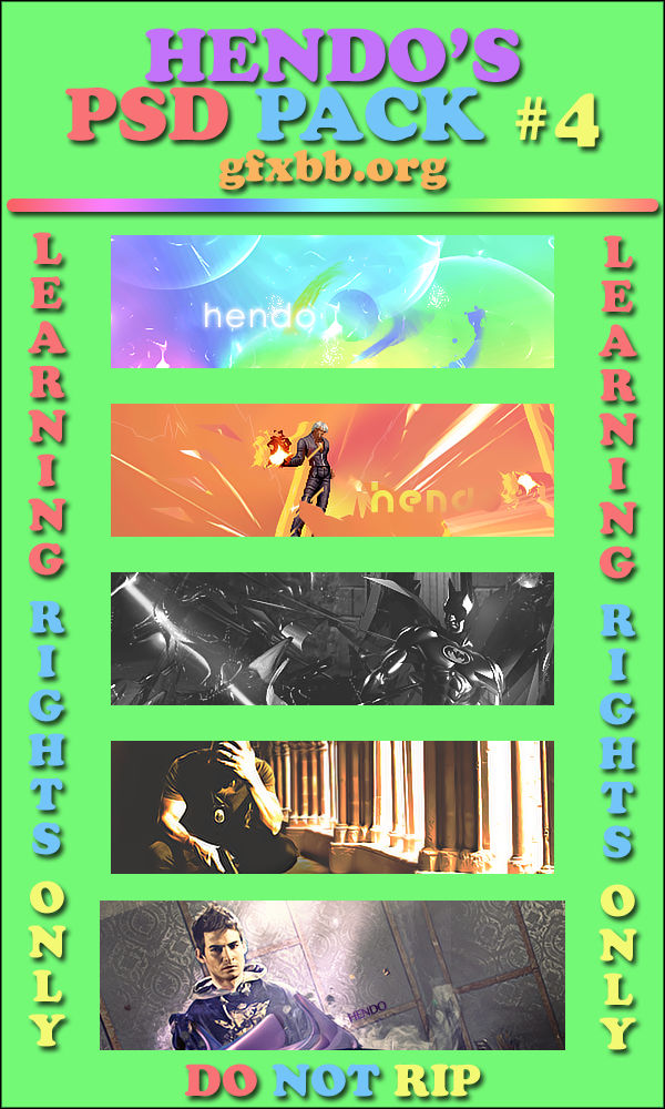 Hendo's PSD Pack 4 by GFXBB on DeviantArt