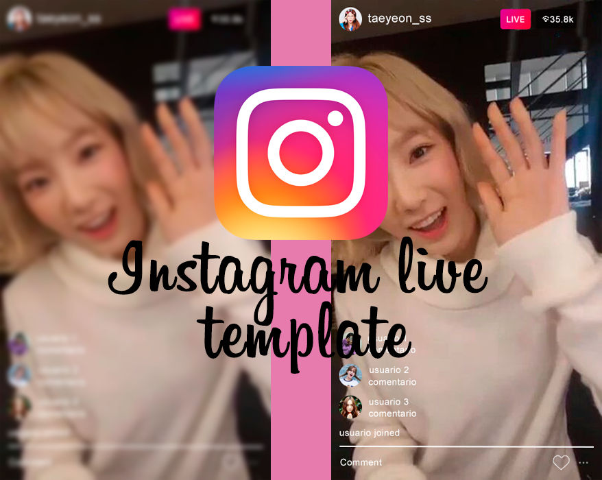 Template Instagram Live by vousmevoyezart on DeviantArt