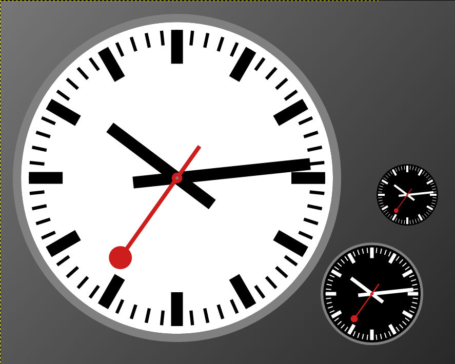 Swiss Railway Clock - Stop2Go edition by Monochromatope on DeviantArt