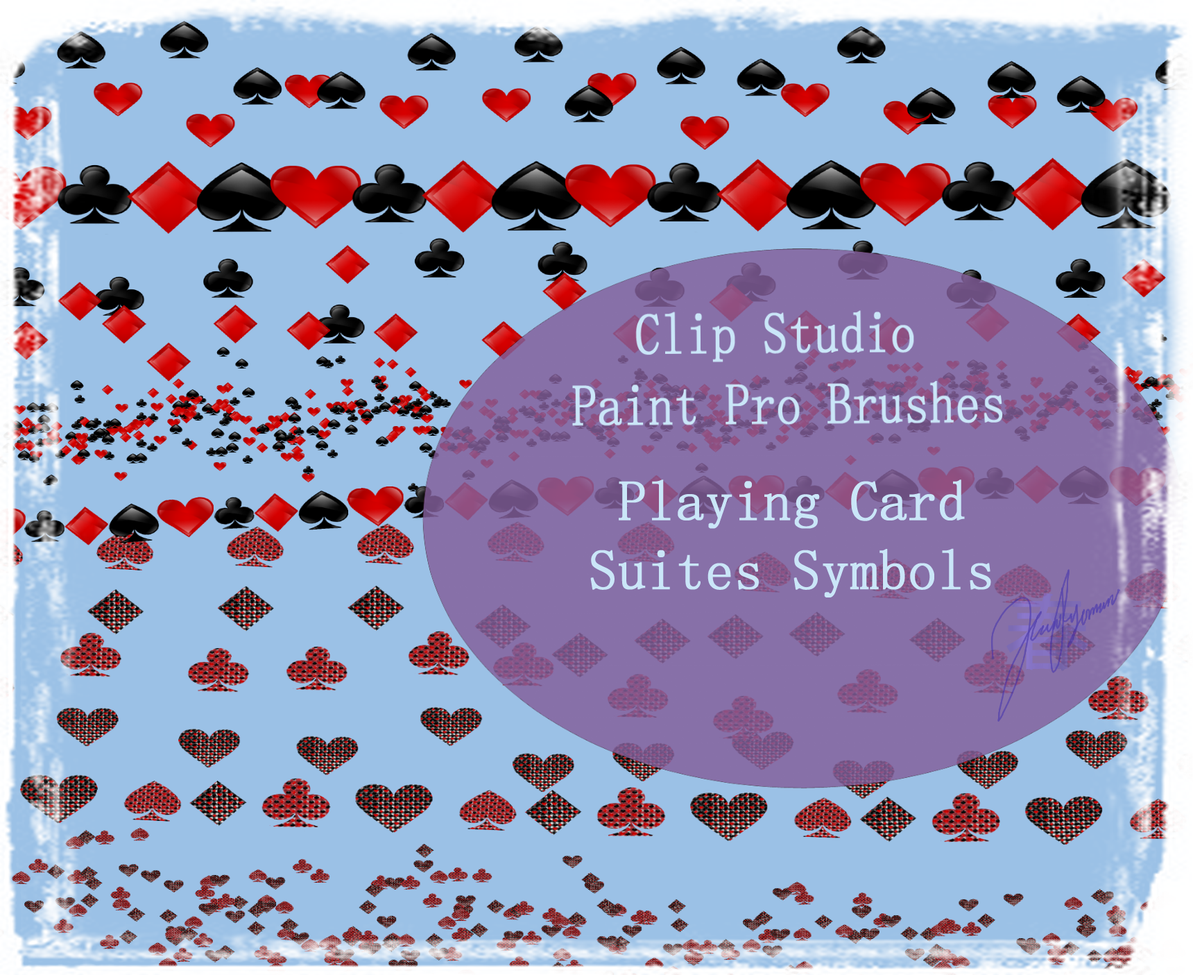 Card suits Symbols brushes by HaruRyomaru86 on DeviantArt