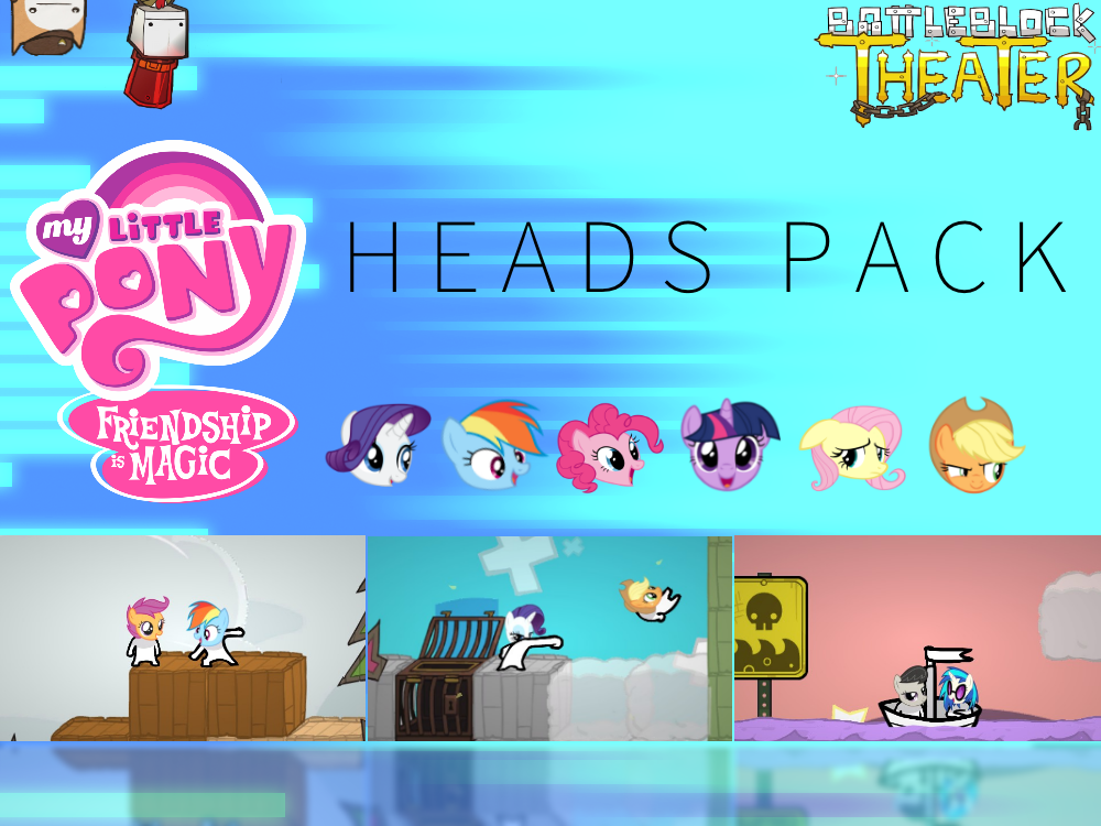 BattleBlock Theater - Pony Heads Pack by RevolutionGG on DeviantArt