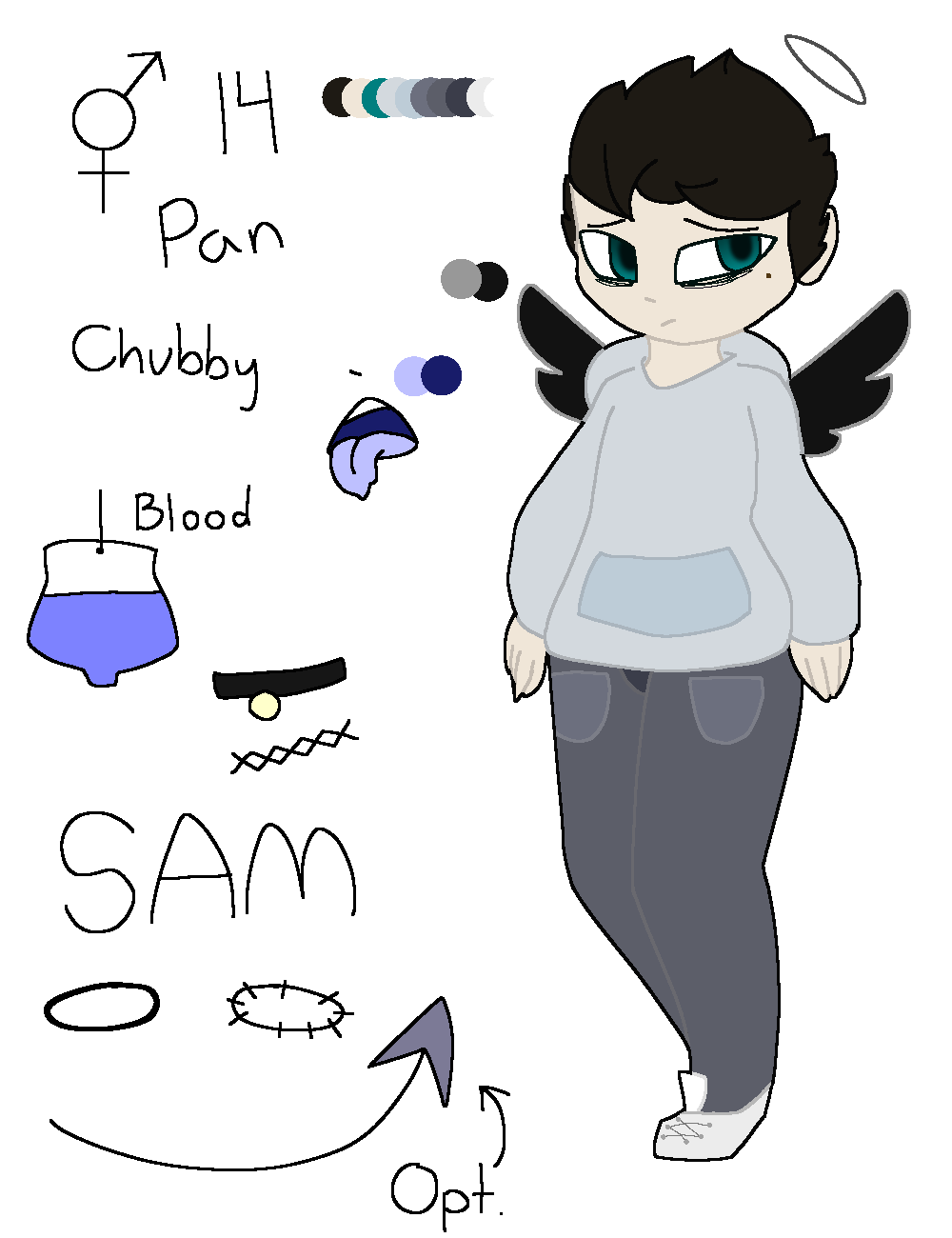 Sam (REF SHEET) by TuzzArts on DeviantArt