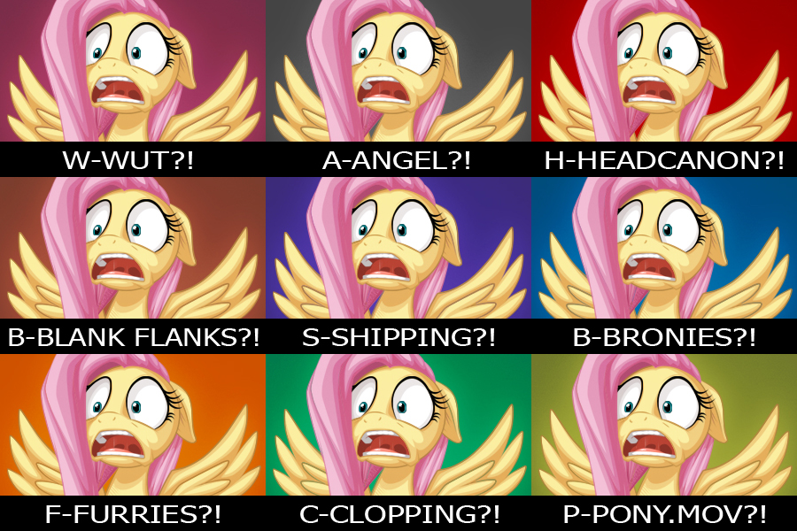 Fluttershy's Reaction Caption by mysticalpha on DeviantArt