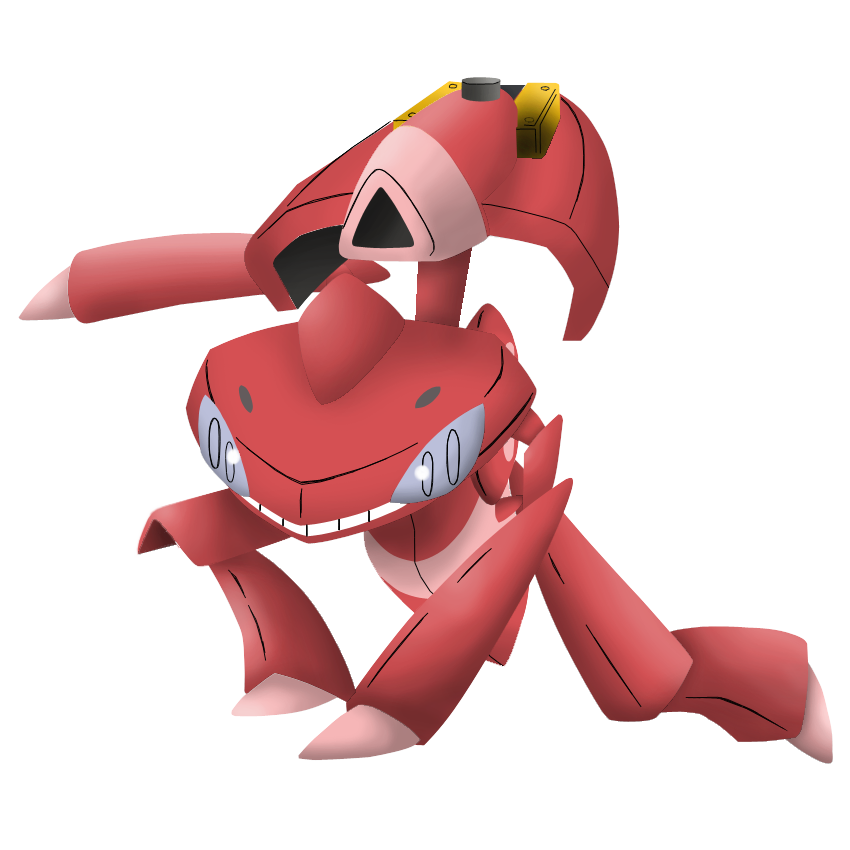 Red Genesect by PokemonLoverDude on DeviantArt