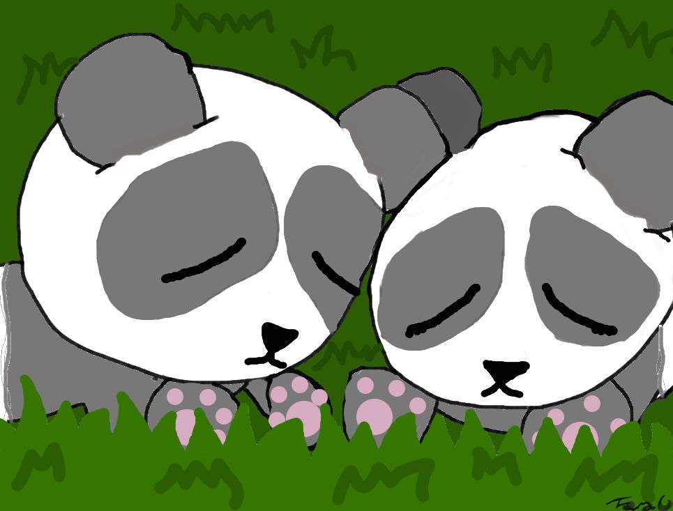 daaaaaaaaw its two pandas cuddling by taralovespandas on DeviantArt
