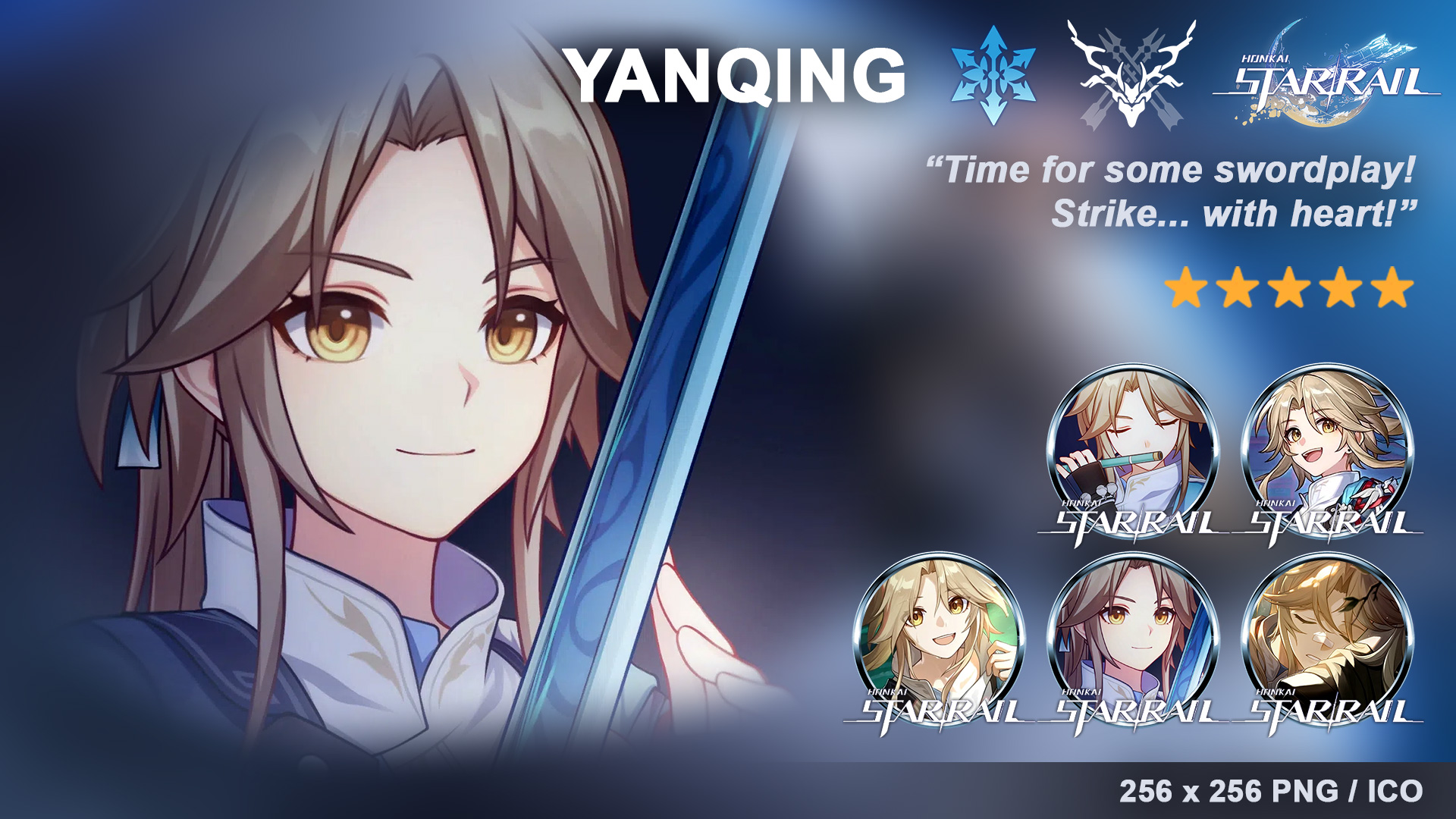 Honkai Star Rail - Yanqing by Icons-WORKSHOP on DeviantArt