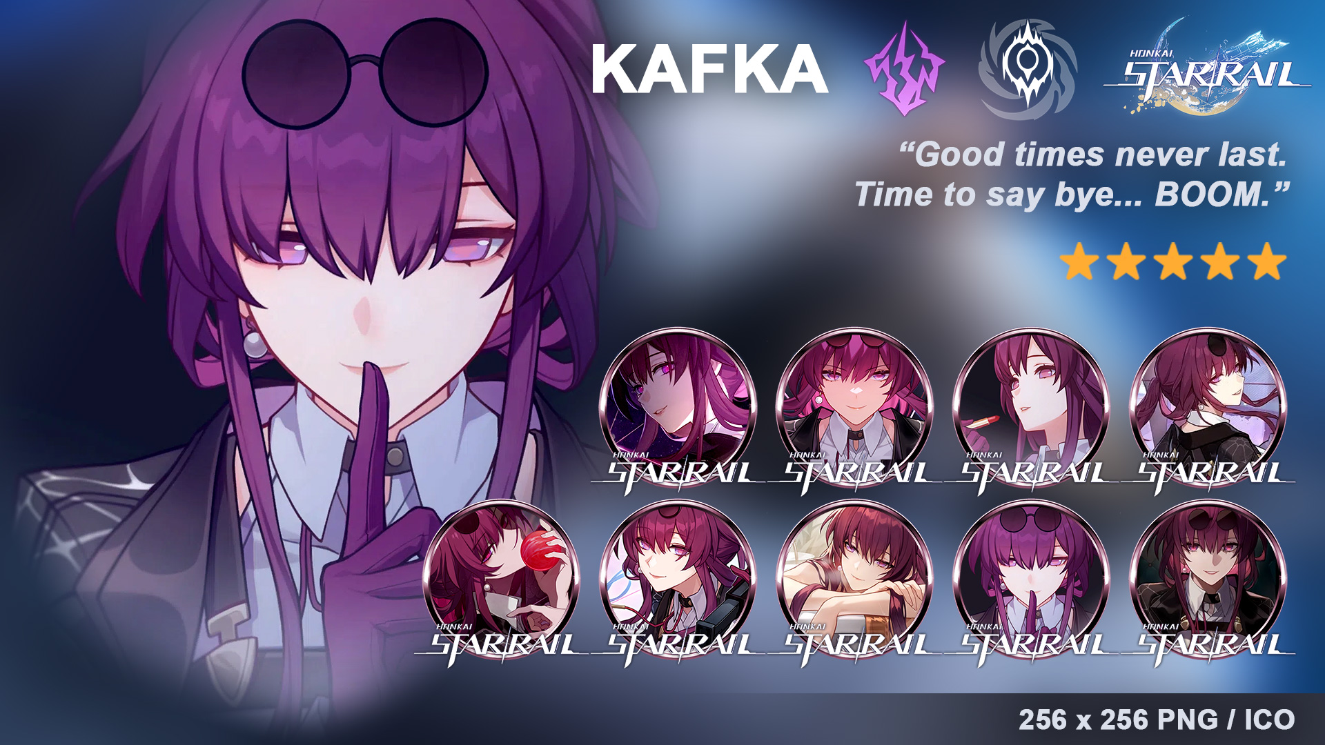 ICONS - Honkai Star Rail - Kafka by Icons-WORKSHOP on DeviantArt