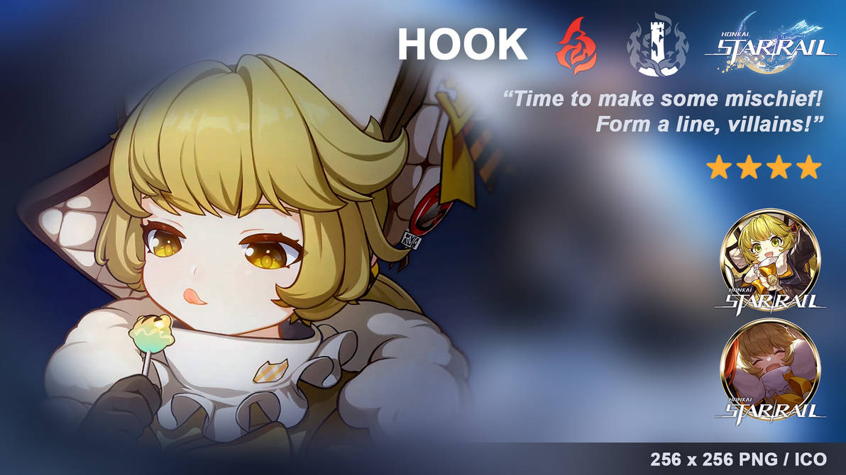 Honkai Star Rail - Hook by Icons-WORKSHOP on DeviantArt