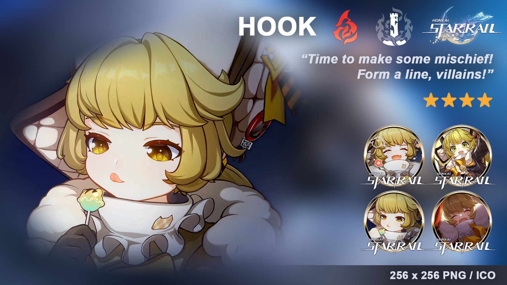 ICONS - Honkai Star Rail - Hook by Icons-WORKSHOP on DeviantArt