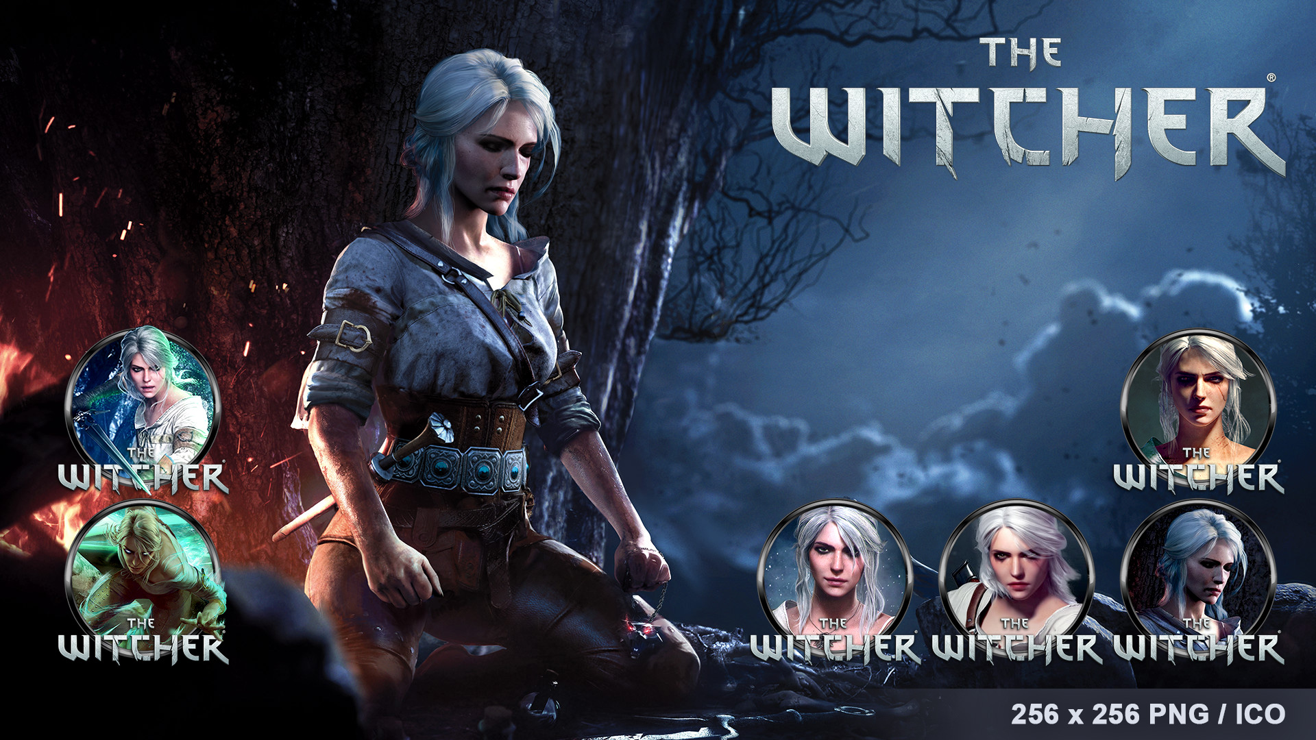 ICONS - The Witcher - Ciri by Icons-WORKSHOP on DeviantArt