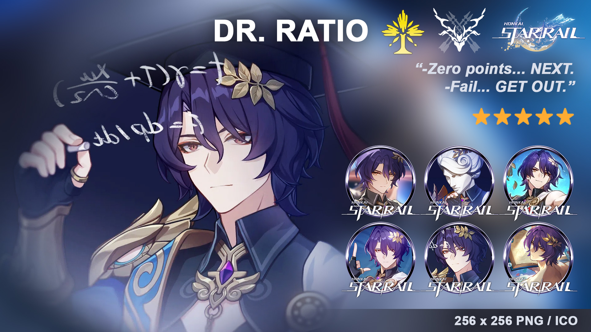 ICONS - Honkai Star Rail - Dr Ratio by Icons-WORKSHOP on DeviantArt