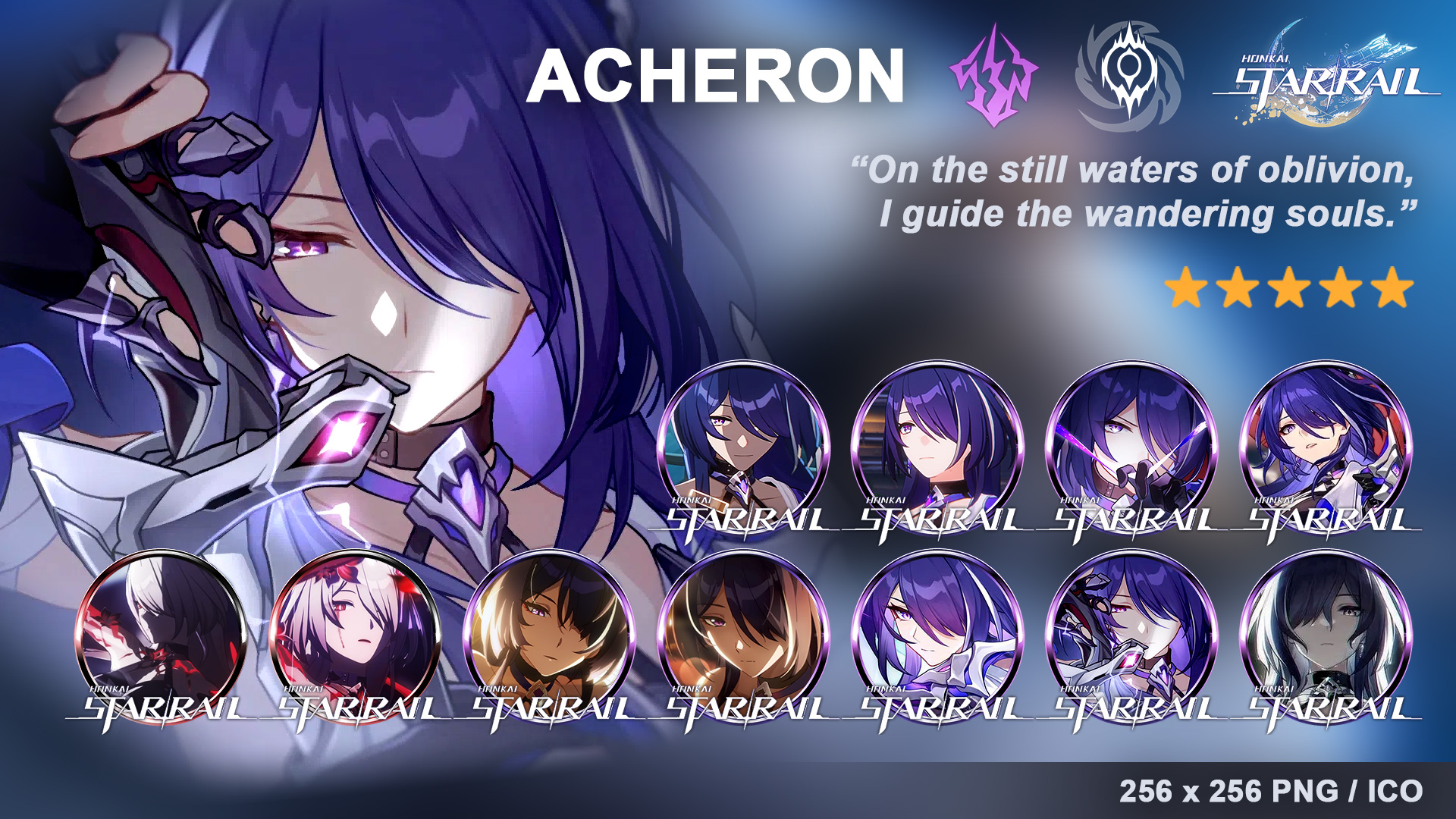 Honkai Star Rail - Acheron by Icons-WORKSHOP on DeviantArt