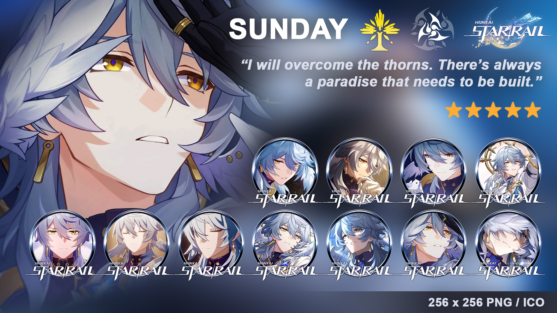 ICONS - Honkai Star Rail - Sunday by Icons-WORKSHOP on DeviantArt