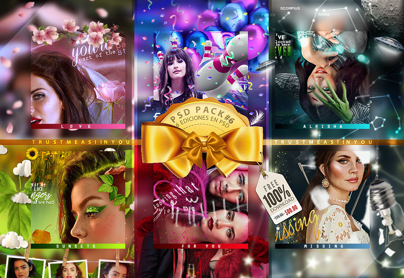 PSD PACK #6: Ediciones en psd by TrustmeasIinyou on DeviantArt