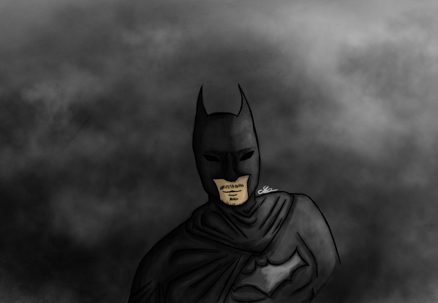 Bat Man drawing by saniartsi on DeviantArt