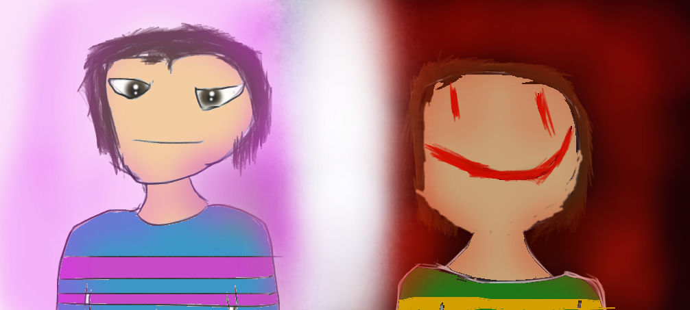 good and bad (UNDERTALE) by arcticstrike24 on DeviantArt