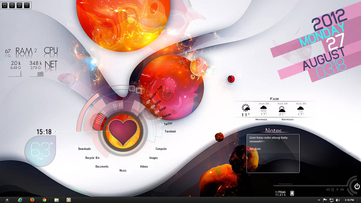 MKHearts Rainmeter Skin v1.0.0 by audiedan on DeviantArt