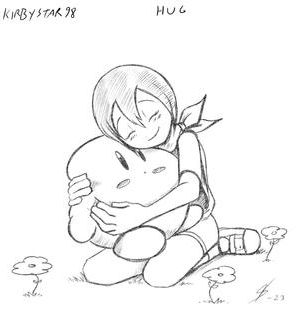 Hug (by SoulEaterSaku90) by KirbyStarWickett on DeviantArt