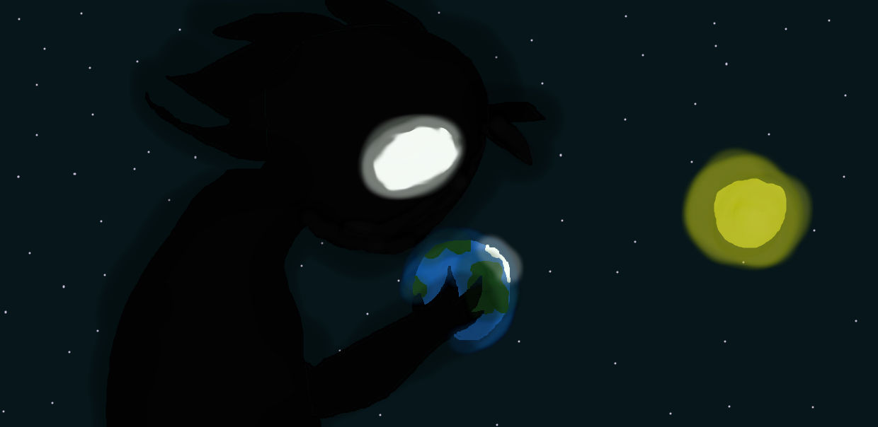 Holding Earth by CREEPERBOXX on DeviantArt