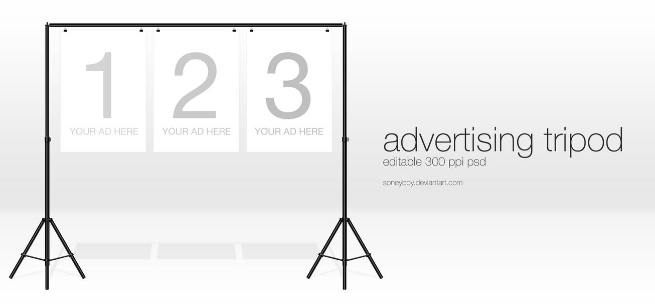 Advertising Tripod PSD by soneyboy on DeviantArt