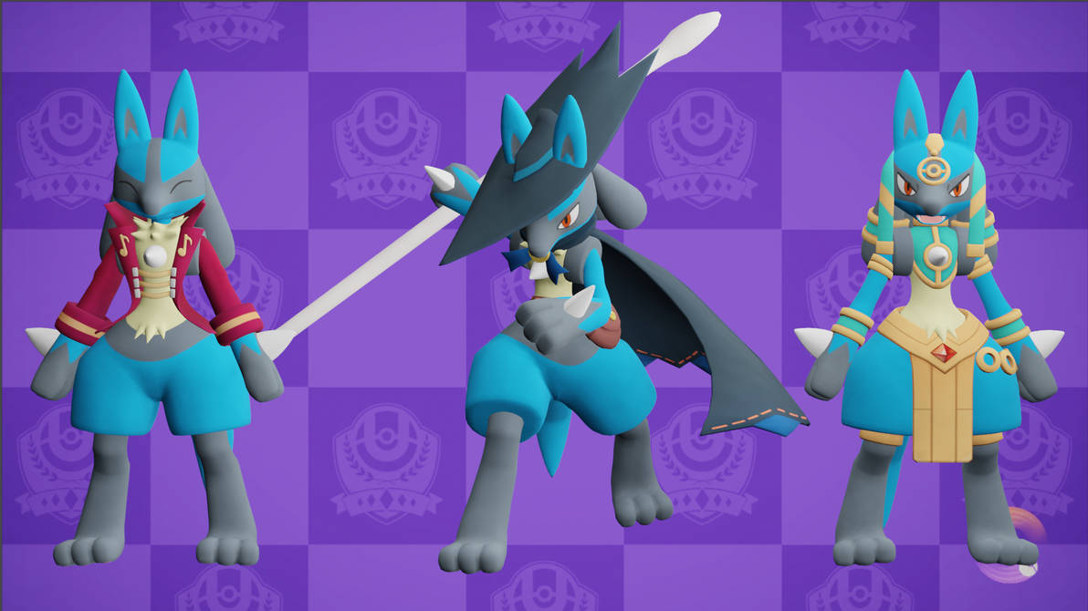 Lucario dl for MMD (Pokemon Unite) by Cosmogriff on DeviantArt