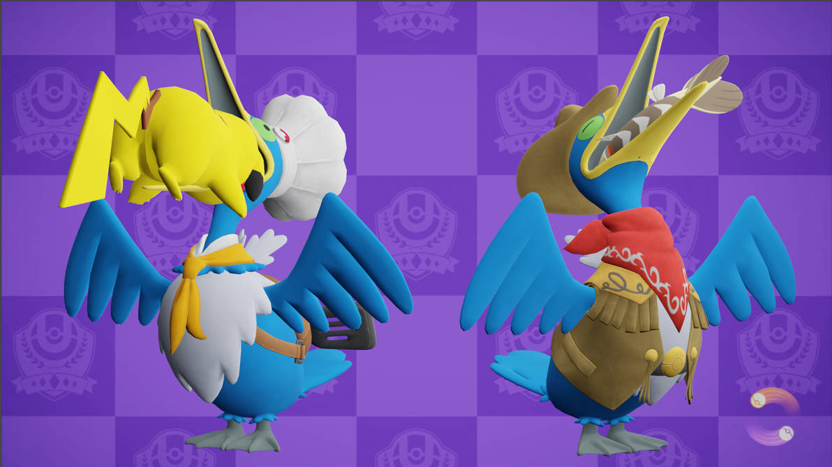 Cramorant dl for MMD (Pokemon Unite) by Cosmogriff on DeviantArt