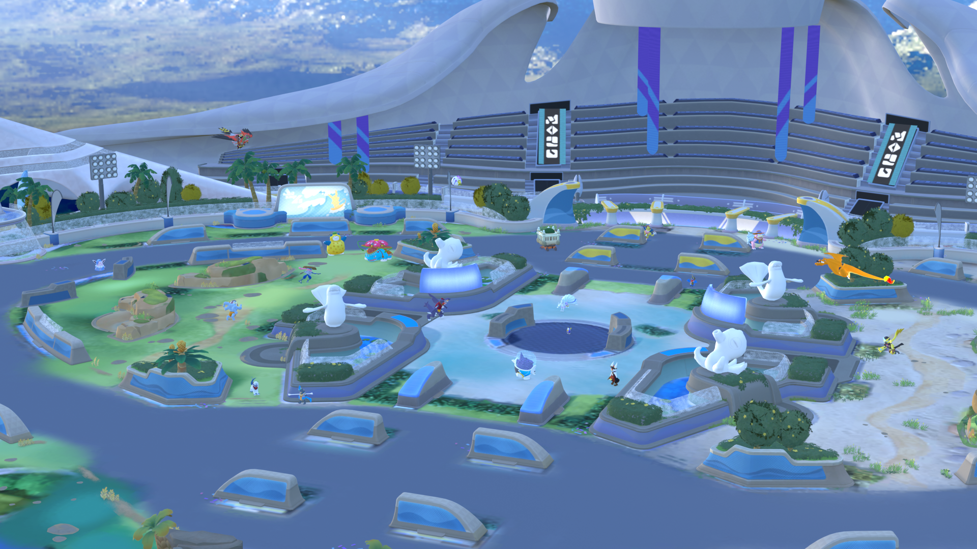 Remoat Stadium dl for MMD (PKMN Unite Stage) by Cosmogriff on DeviantArt
