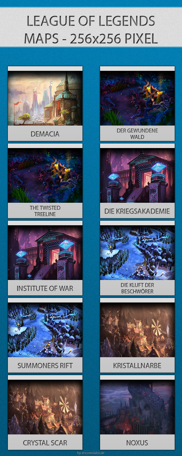 League of Legends - Maps - 256x256 by encoreslabs on DeviantArt