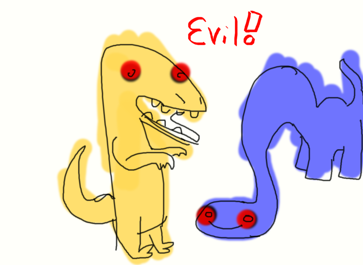 dinosaurs can be ver evil by EmberStreak on DeviantArt