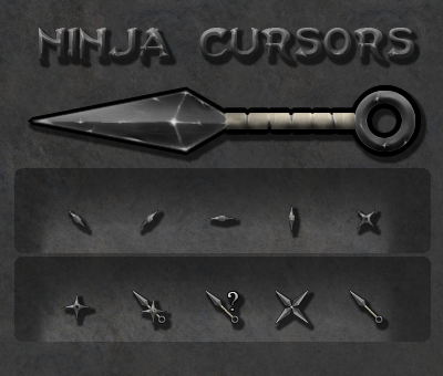 Ninja Cursor Set by HellHoundx666 on DeviantArt