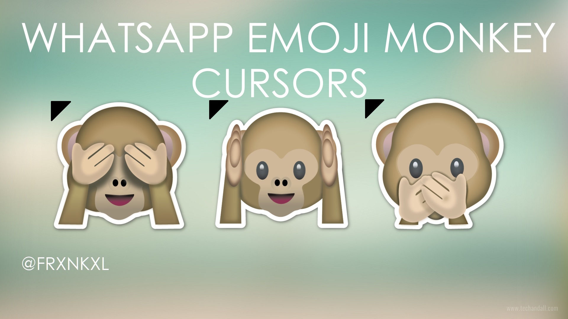 WHATSAPP EMOJI MONKEY CURSORS! 3 cursors by frxnkxl on DeviantArt