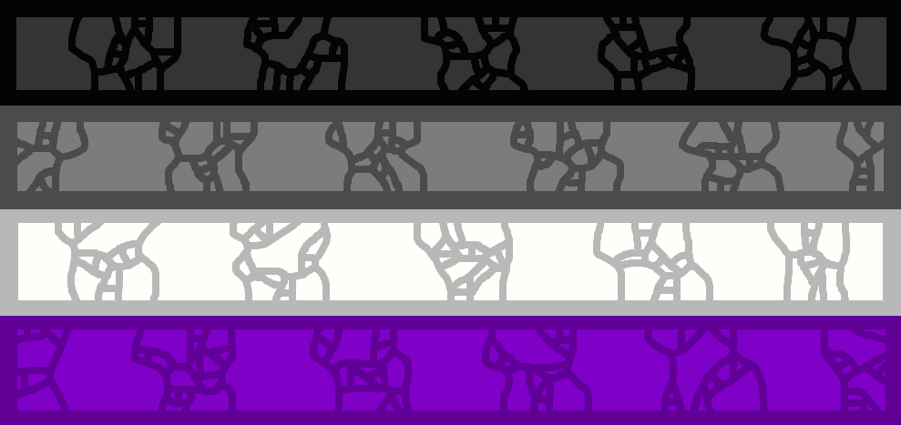 Mosaic-like Acesexual Flag by AnimeGirlSakura on DeviantArt