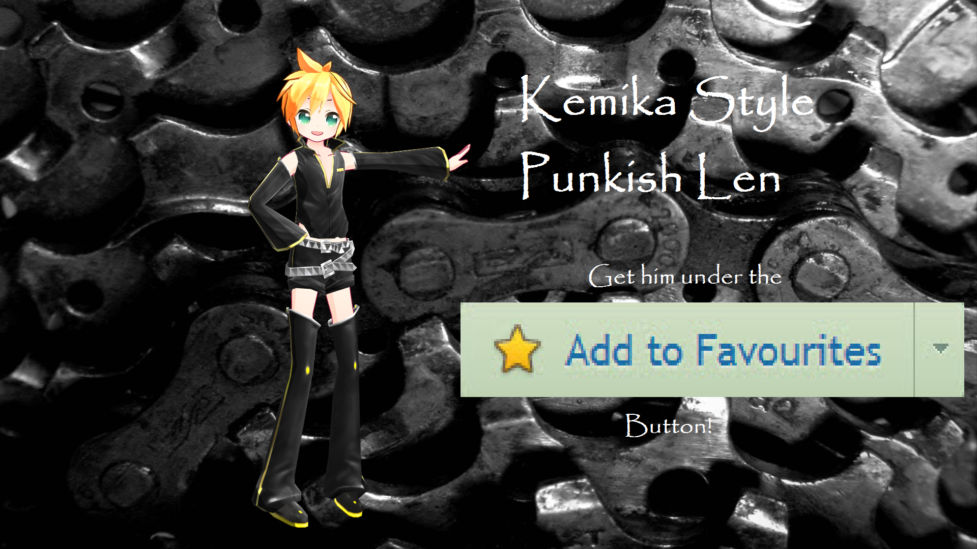 [MMD DL] Kemika Style Punkish Len by FreezyChan-3Dreams on DeviantArt