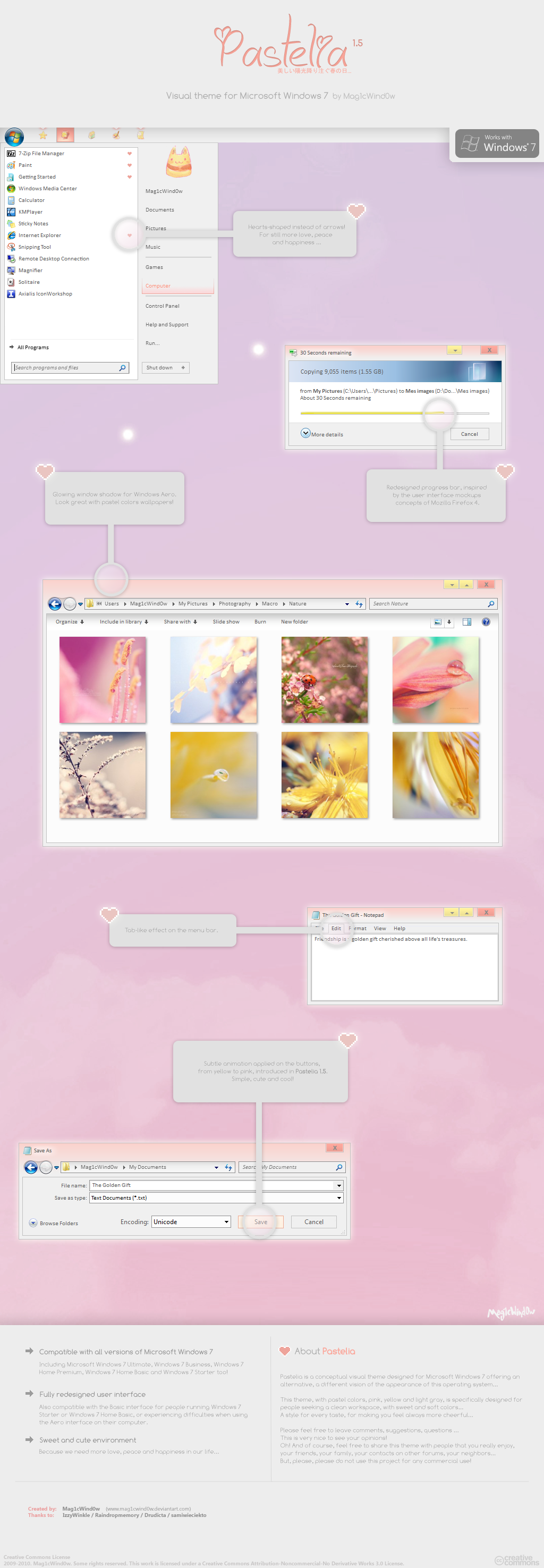 Pastelia for Windows 7 by Cappippuni on DeviantArt