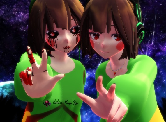 Chara Undertale MMD+DL By HanakoDai Yandere MMD by Mayu-Hahari on ...